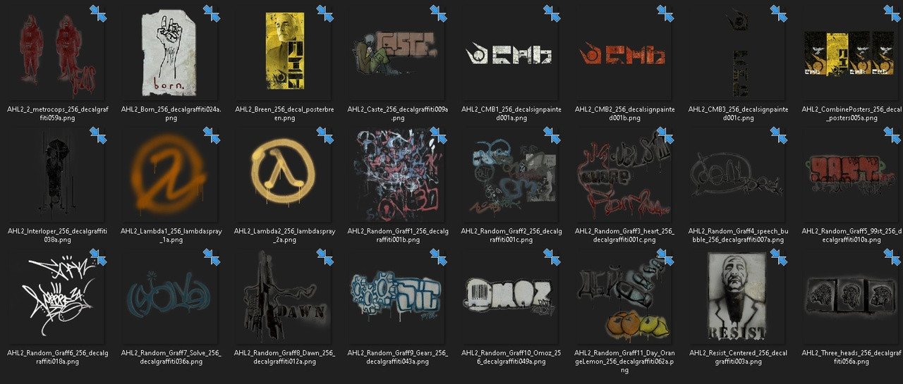 HL2 Graffiti Pack Spray for Team Fortress 2 | TF2 Sprays