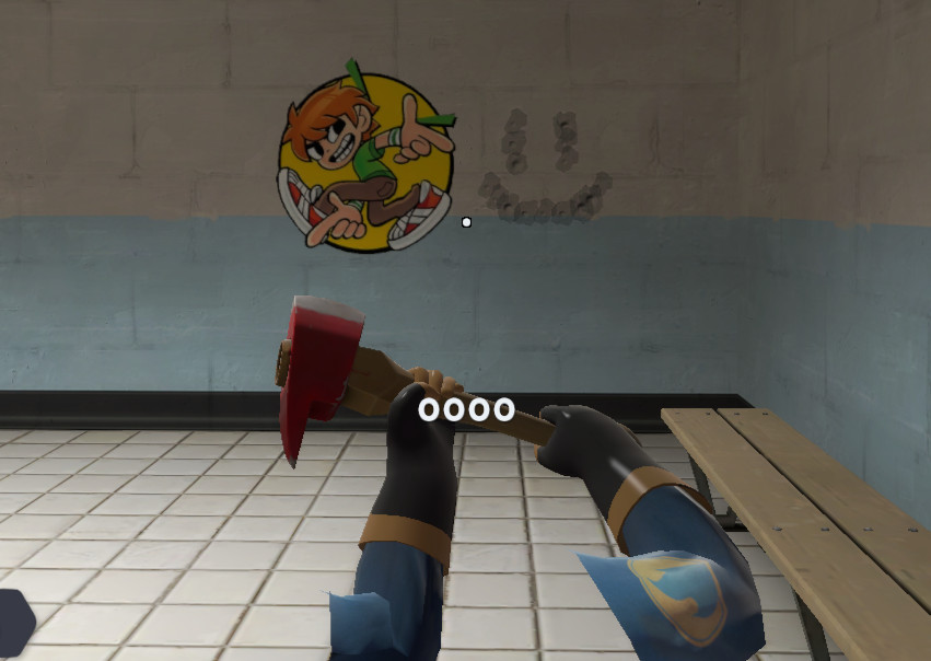 Scott Pilgrim Sonic Adventure Pose Spray for Team Fortress 2 | TF2 Sprays