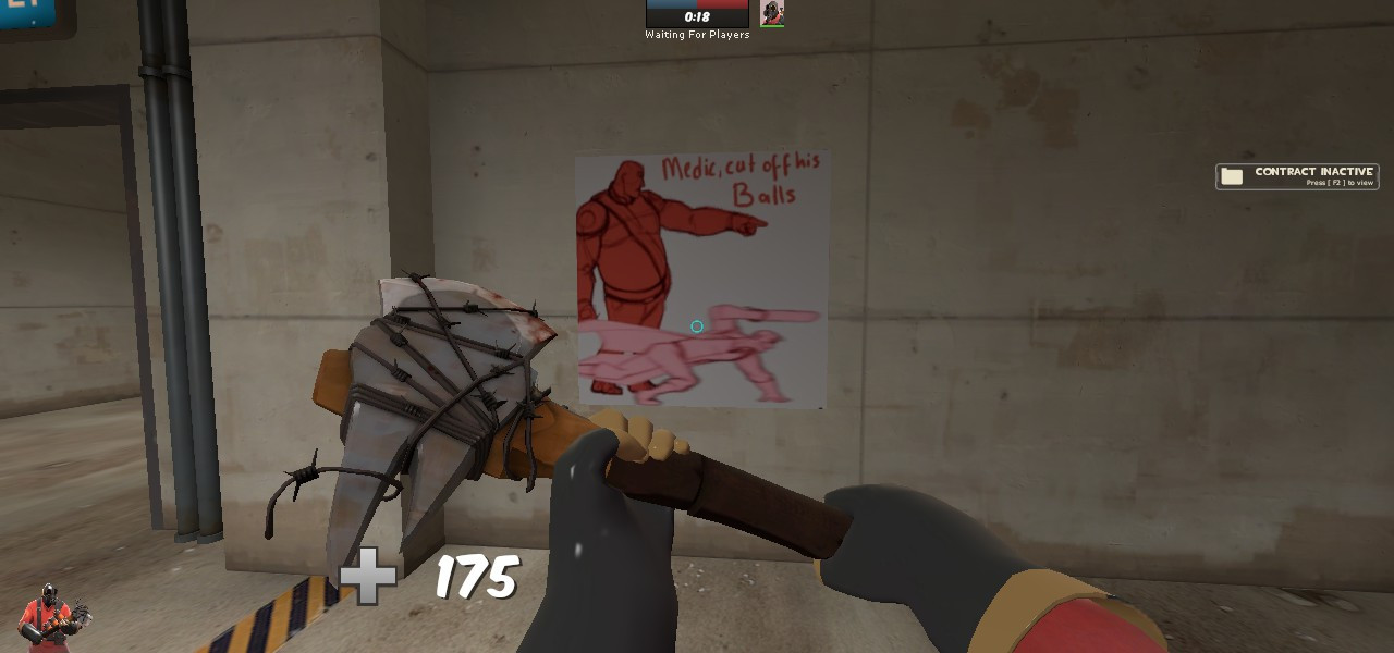 medic, cut his balls off. Spray for Team Fortress 2 | TF2 Sprays