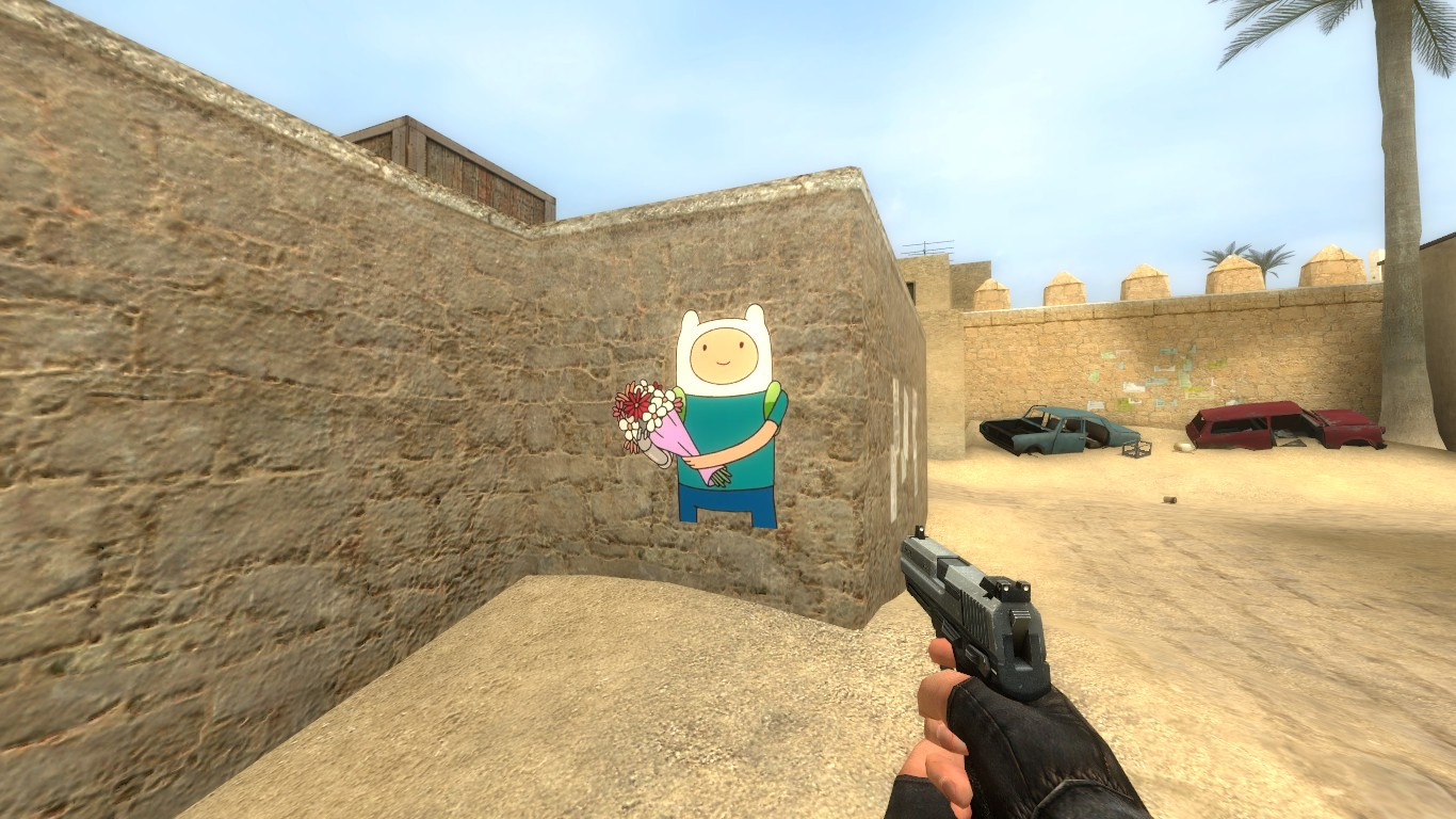 Finn with flower Spray for Counter-Strike: Source | CS:S Sprays