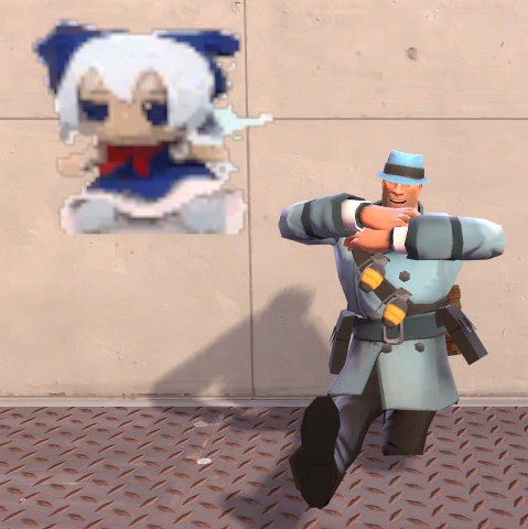 Cirno Fumo Bouncy Funky! Spray for Team Fortress 2 | TF2 Sprays
