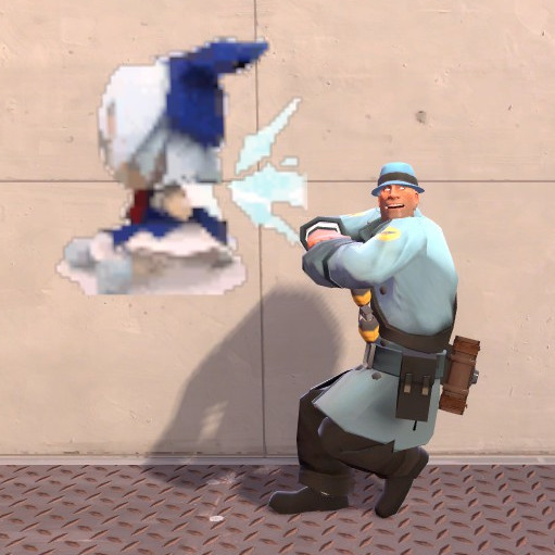 Cirno Fumo Bouncy Funky! Spray for Team Fortress 2 | TF2 Sprays