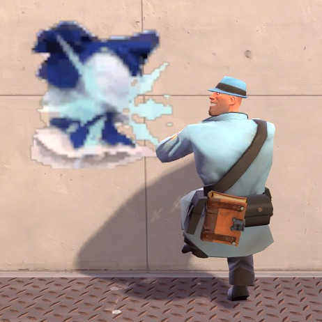 Cirno Fumo Bouncy Funky! Spray for Team Fortress 2 | TF2 Sprays