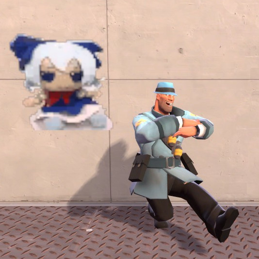 Cirno Fumo Bouncy Funky! Spray for Team Fortress 2 | TF2 Sprays