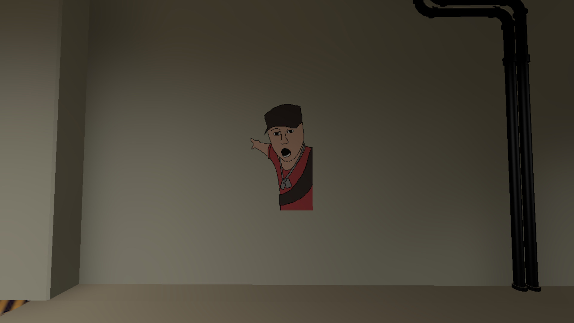 The mercs pointing Spray for Team Fortress 2 | TF2 Sprays