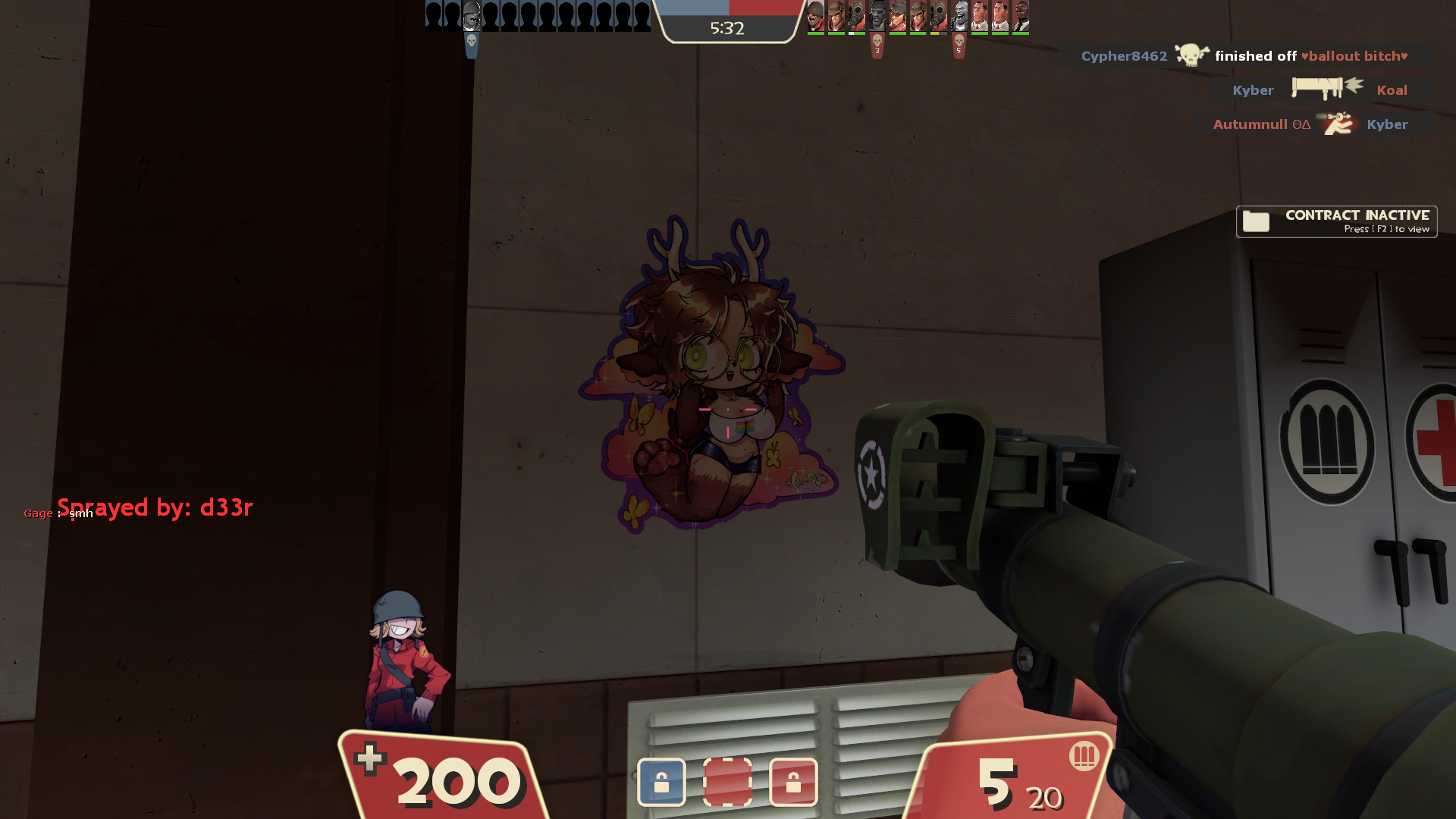 Deer Chibi Sticker Spray for Team Fortress 2 | TF2 Sprays