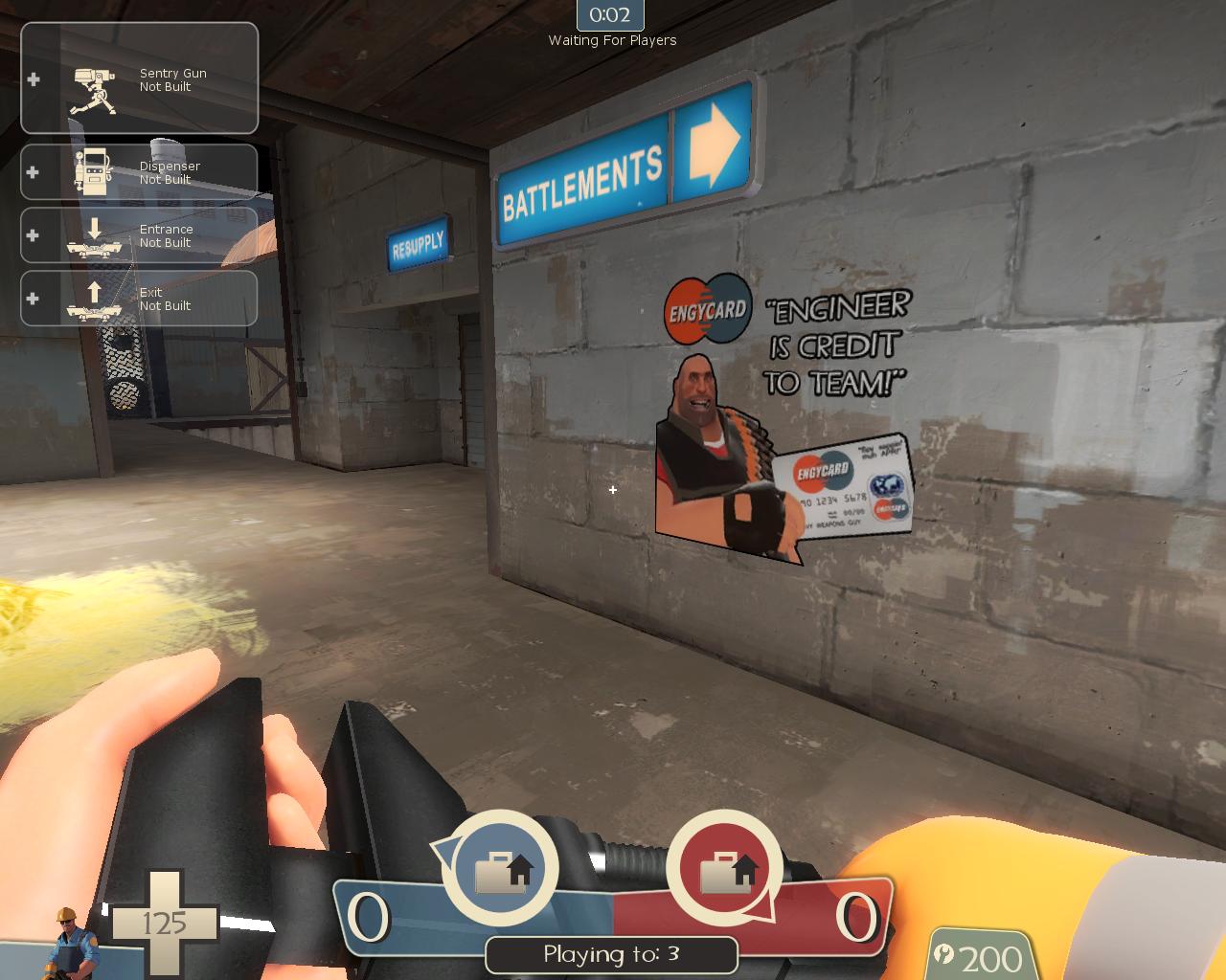 Engineer is Credit to Team! Spray for Team Fortress 2 | TF2 Sprays