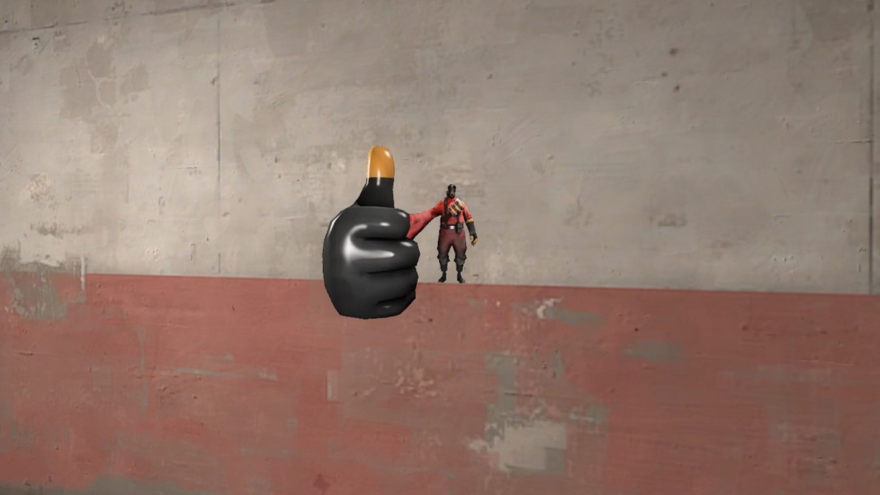 Pyro's Genuine Thumbs up of the approval Spray for Team Fortress 2 ...