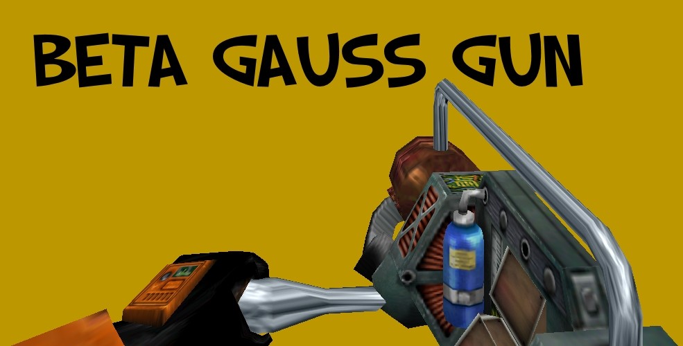 Gauss Gun Recolor Halflife Skin Mods