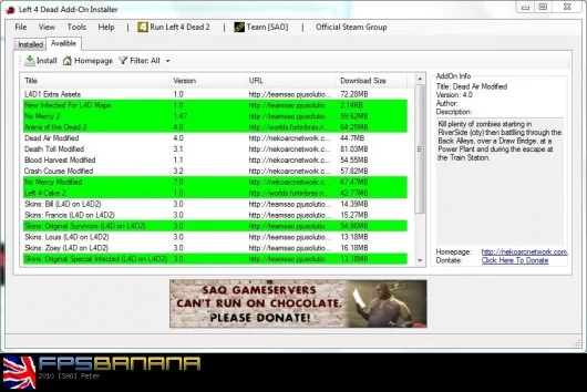 Left 4 Dead 2 Add-On Installer Modding Tool for Left 4 Dead 2 | L4D2 ...