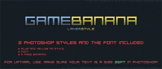 GB Photoshop Styles + Font [GameBanana] [Modding Tools]