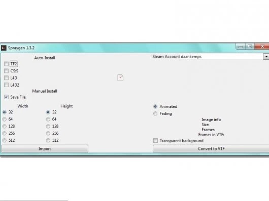 SprayGen 1.3.4 Modding Tool for Source Engine | Source Modding Tools