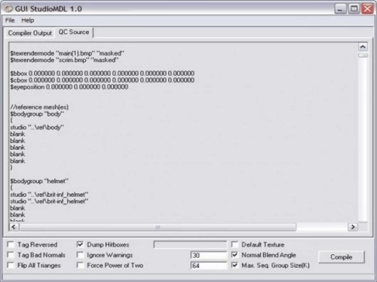 GUI StudioMDL 1.0 [Goldsource Engine] [Modding Tools]