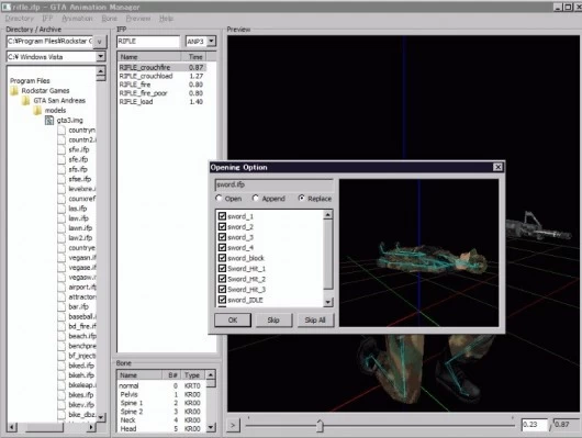 GTA Animation Manager Modding Tool for Grand Theft Auto: San Andreas ...