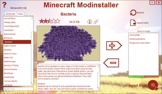 Minecraft Modinstaller Modding Tool for Minecraft: Java Edition | MC Modding Tools
