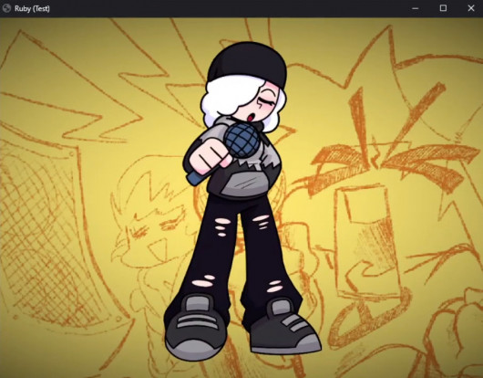 FNF - Ruby (Test) - Starlight Mayhem [Friday Night Funkin'] [Modding Tools]