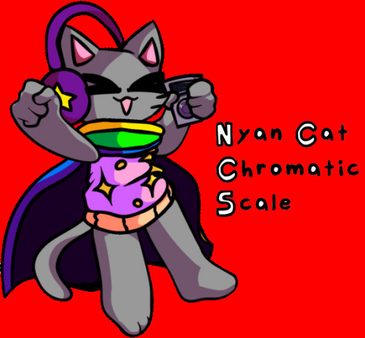 Nyan Cat ChromaticScale V1 Modding Tool for Friday Night Funkin' | FNF ...