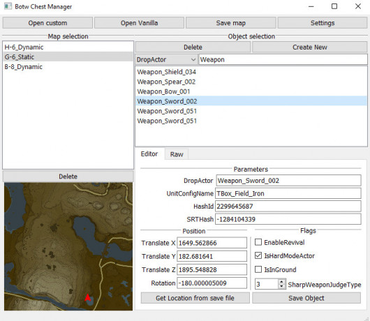 Botw Chest Manager Modding Tool for The Legend of Zelda: Breath of the Wild (WiiU) | BotW ...