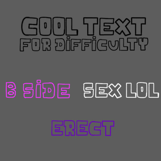 Difficulty font for your mods Modding Tool for Friday Night Funkin ...