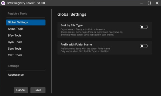 Botw Registry Toolkit [The Legend of Zelda: Breath of the Wild (WiiU)] [Modding Tools]