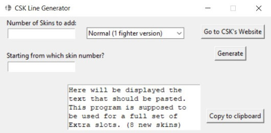 CSK Line Generator Modding Tool for Super Smash Bros. Ultimate | SSBU Modding Tools