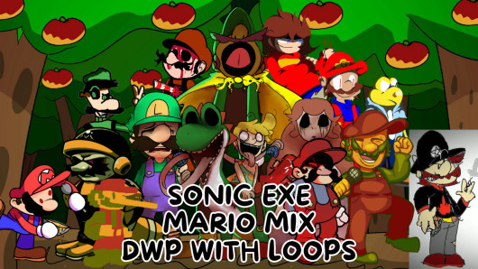Sonic EXE Mario MIX DWP WITH LOOPS Modding Tool for Friday Night Funkin' | FNF Modding Tools