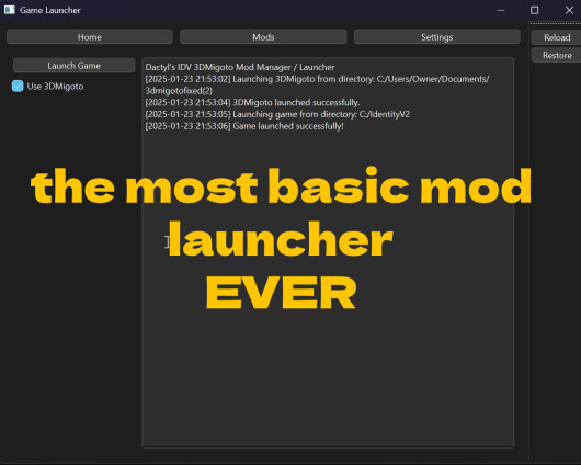 Doll Game Mod Launcher Modding Tool for Identity V | IDV Modding Tools