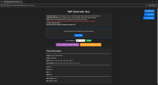 FNF Chart Info Tool Modding Tool for Friday Night Funkin' | FNF Modding ...