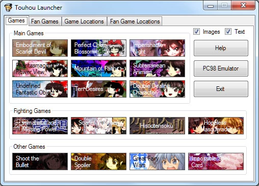 Touhou Launcher 1.12 + Chars [GameBanana] [Modding Tools]