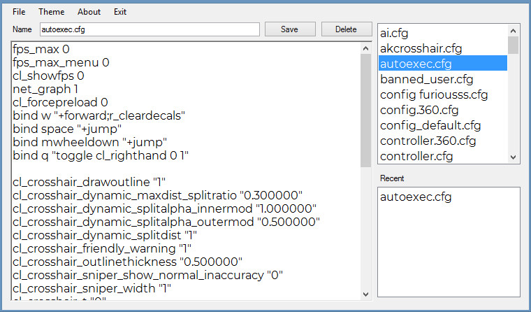 CS:GO Config(.cfg) Manager Modding Tool for Counter-Strike: Global ...