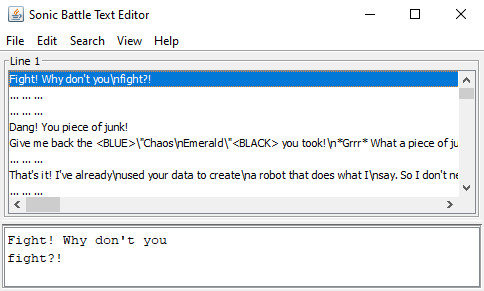 Sonic Battle Text Editor V3 [Sonic Battle] [Modding Tools]