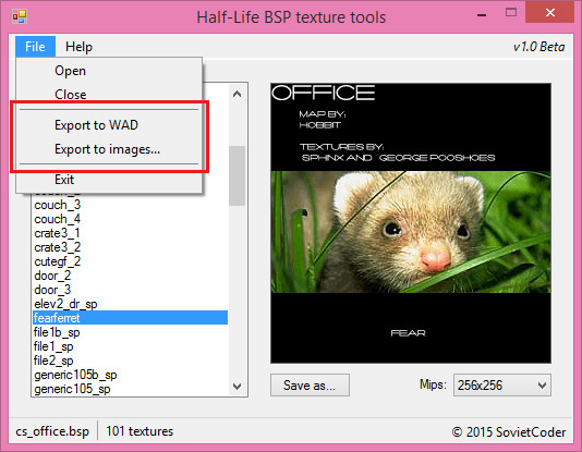 BSP Texture Tools Modding Tool for Goldsource Engine | GoldSrc Modding Tools