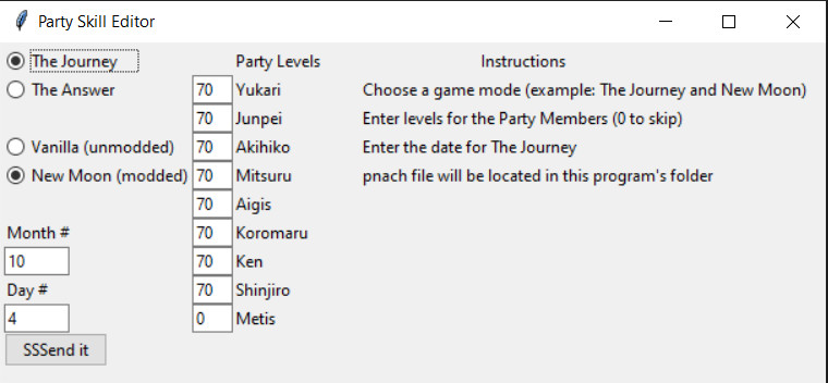 Party Skill Editor (+GUI) Modding Tool for Persona 3 FES | P3FES ...