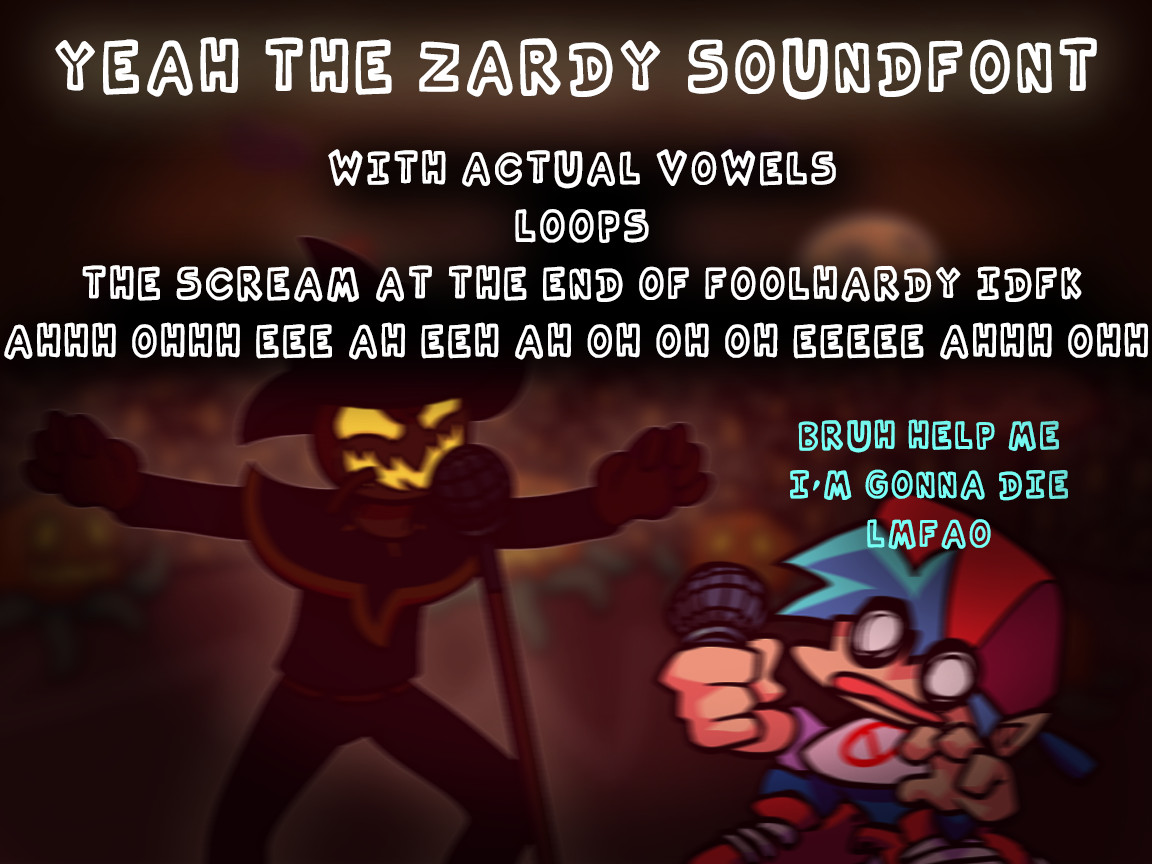 Zardy + Cablecrow Soundfonts (2022 UPDATE!) Modding Tool for Friday Night Funkin' | FNF Modding ...