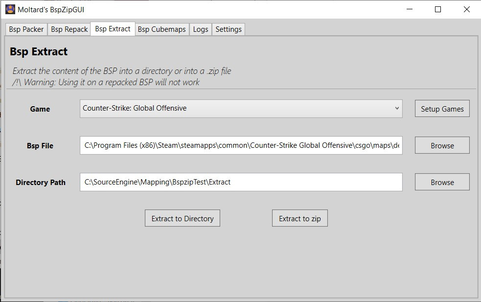 BspZipGUI Modding Tool for Source Engine | Source Modding Tools