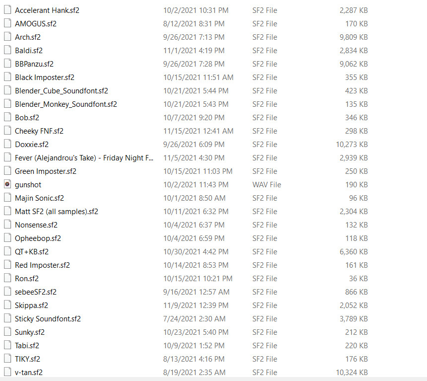 FNF soundfont pack (all my soundfonts) Modding Tool for Friday Night ...