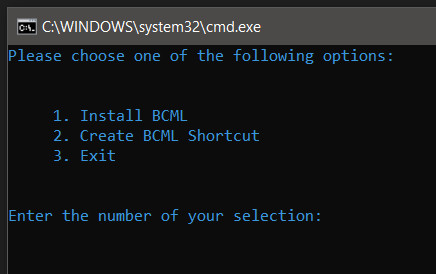 BCML Installer Script Modding Tool for The Legend of Zelda: Breath of the Wild (WiiU) | BotW ...