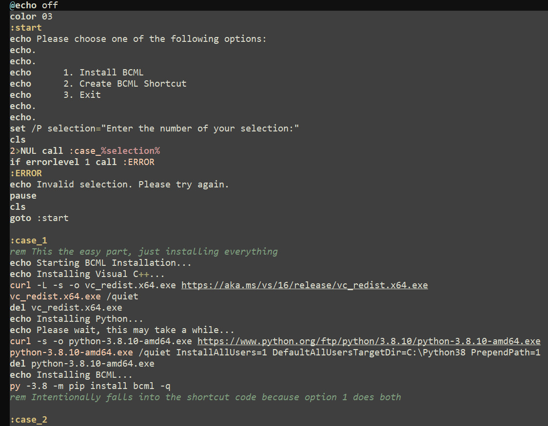 BCML Installer Script Modding Tool for The Legend of Zelda: Breath of ...