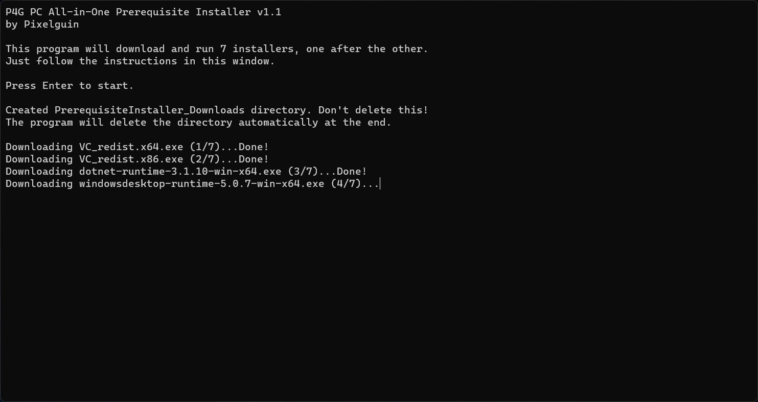 All-In-One Prerequisite Installer [Persona 4 Golden (PC)] [Modding Tools]