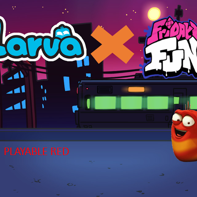 Friday Night Funkin Red Larva over BF [Friday Night Funkin'] [Modding ...