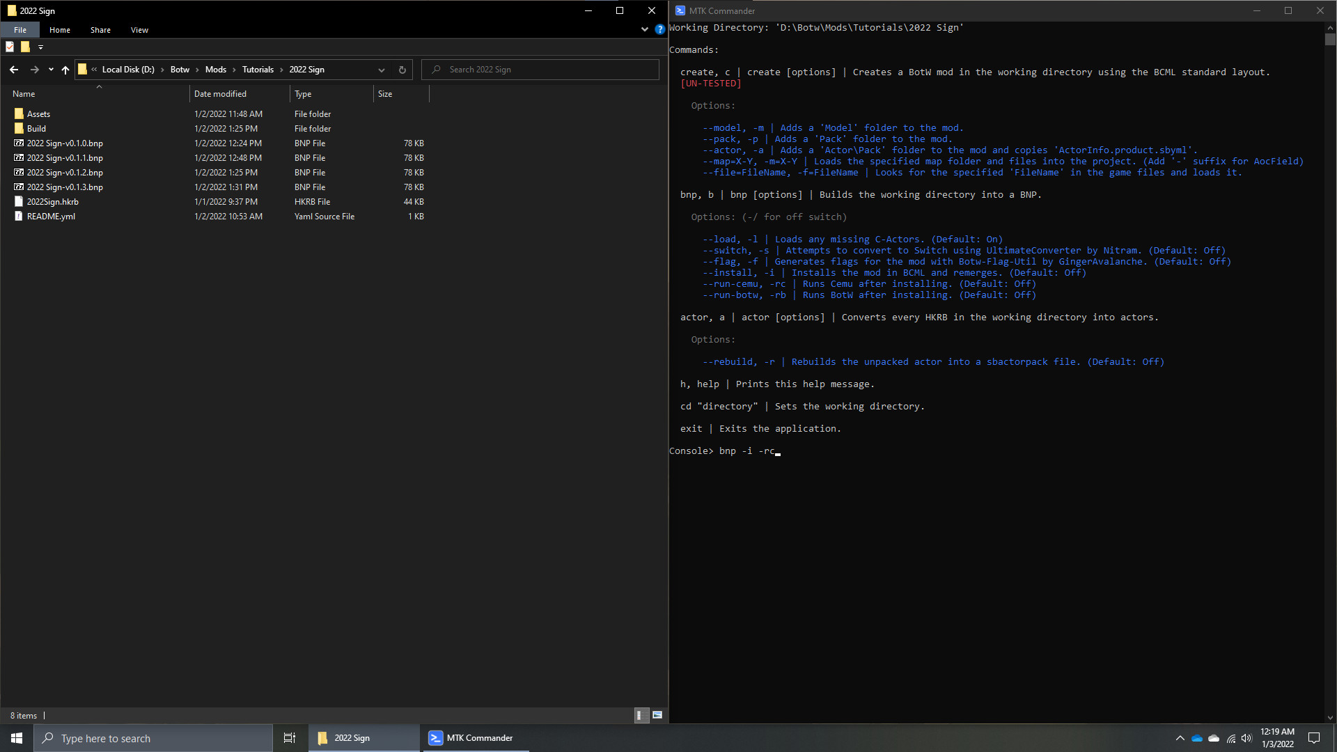 Modding Toolkit Commander Modding Tool for The Legend of Zelda: Breath ...