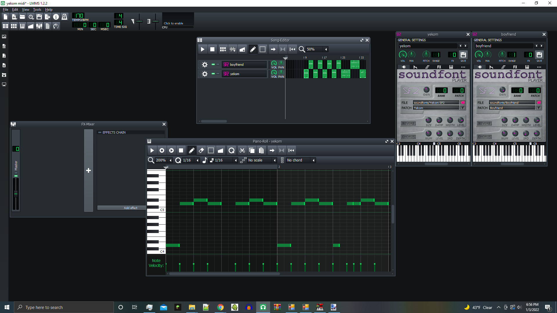 Yekom MIDI and Soundfont [Friday Night Funkin'] [Modding Tools]
