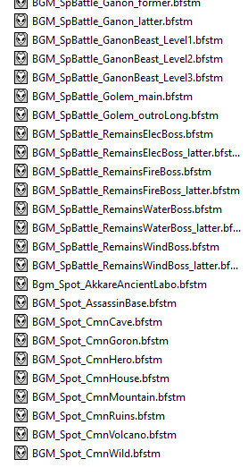 BGM track list Modding Tool for The Legend of Zelda: Breath of the Wild ...