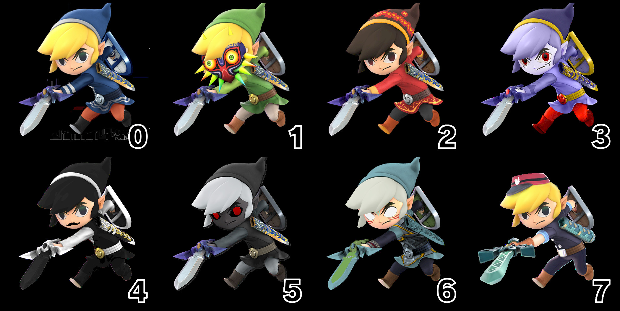 Costume Reference Templates Modding Tool for Super Smash Bros. Ultimate ...