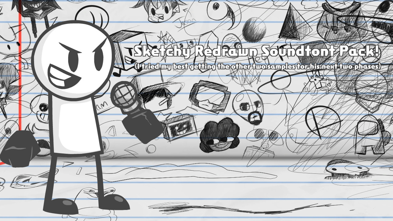 VS Sketchy Redrawn Soundfont Pack Modding Tool for Friday Night Funkin ...