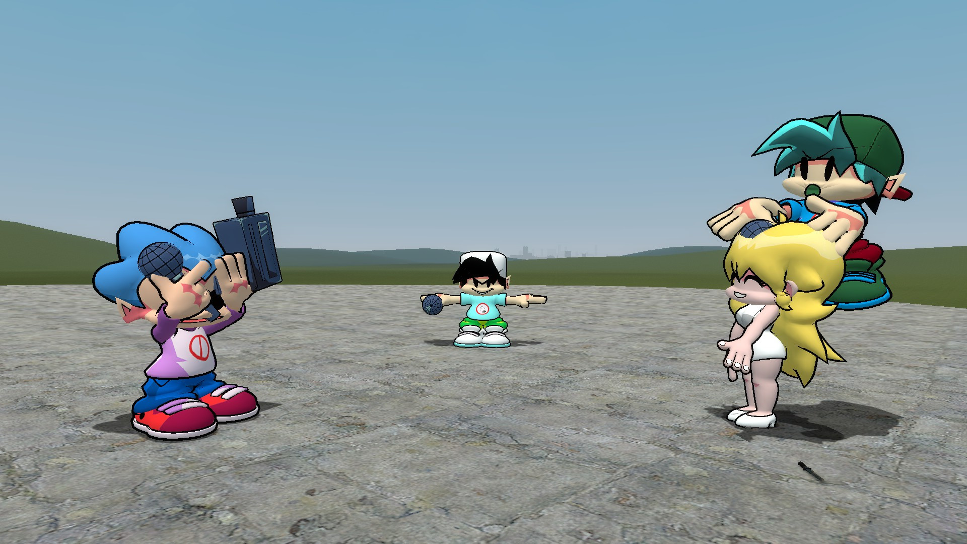 Cyan Boyfriend texture[RICO.FNF UPDATE] Modding Tool for Garry's Mod ...