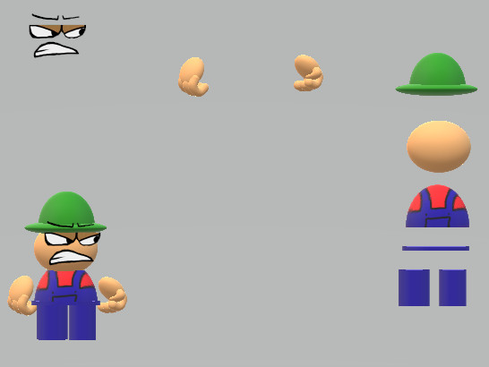 dnb 3d model [use for fnf sprites] Modding Tool for Friday Night Funkin ...