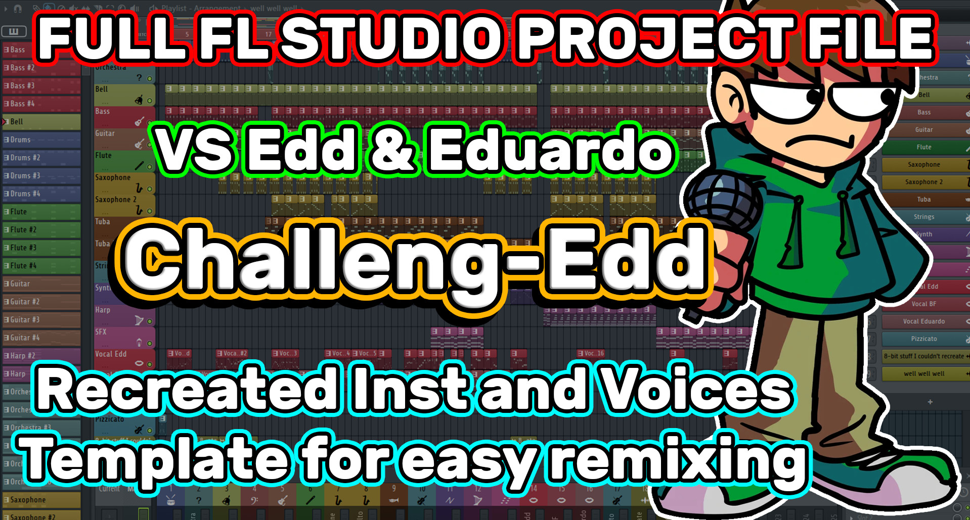 FLP: Challeng-Edd - Template for Remixes Modding Tool for Friday Night ...