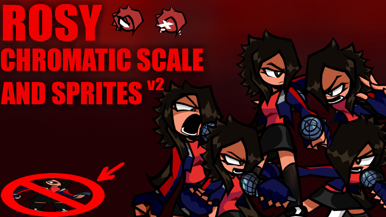 Rosy Chromatic Scale and Sprites (V2 OUT NOW)!! Modding Tool for Friday ...