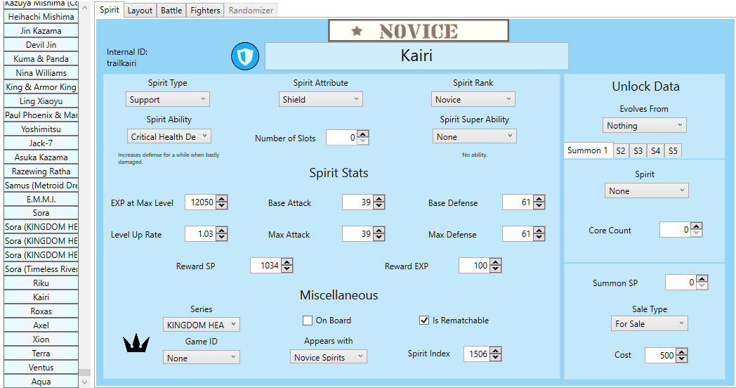 Spirit Board - A Spirit Editing Tool Modding Tool for Super Smash Bros ...